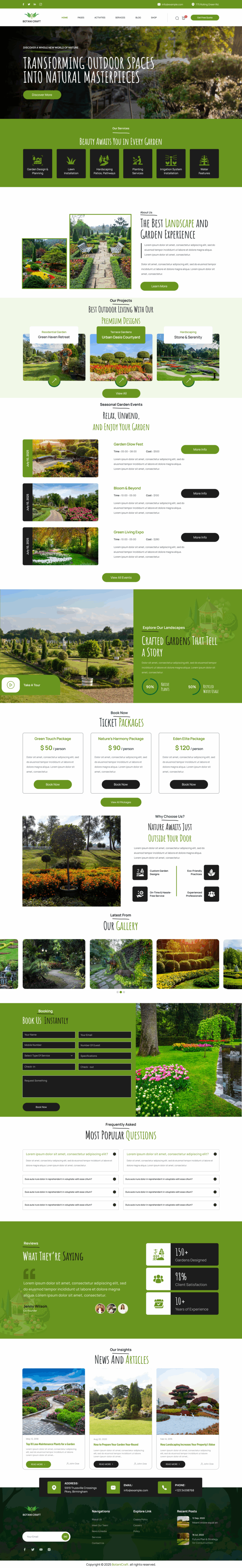 Landscaping WordPress Theme