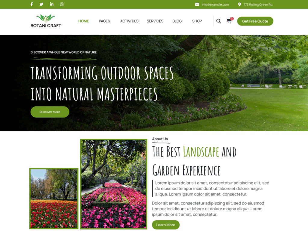 Free Eco Nature WordPress Theme