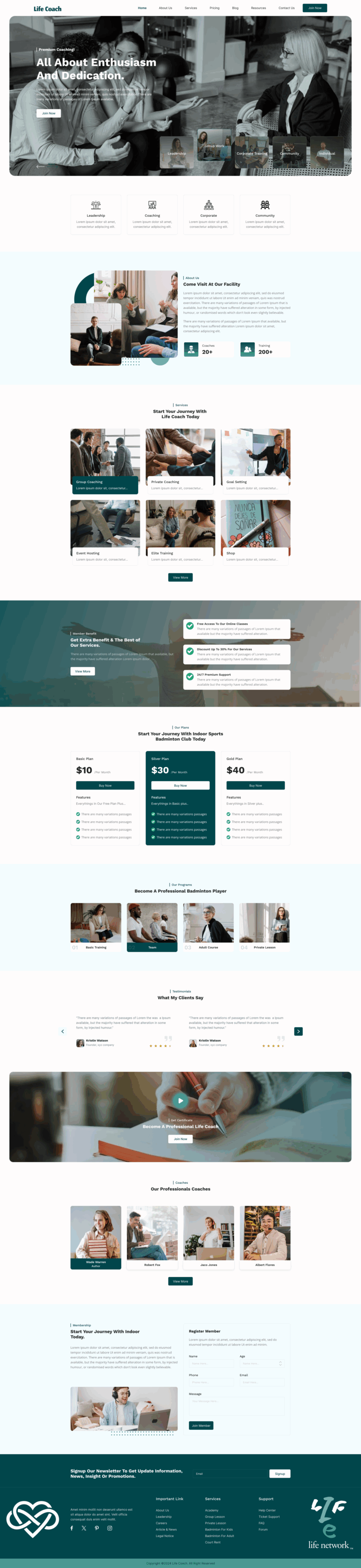 Wellness Coach WordPress Theme for Mentors & Life Coaches