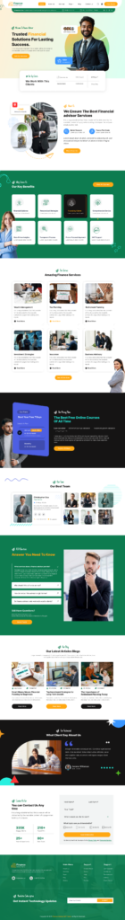 Financial Advisor WordPress Theme for Financial Advisor, and Consultant